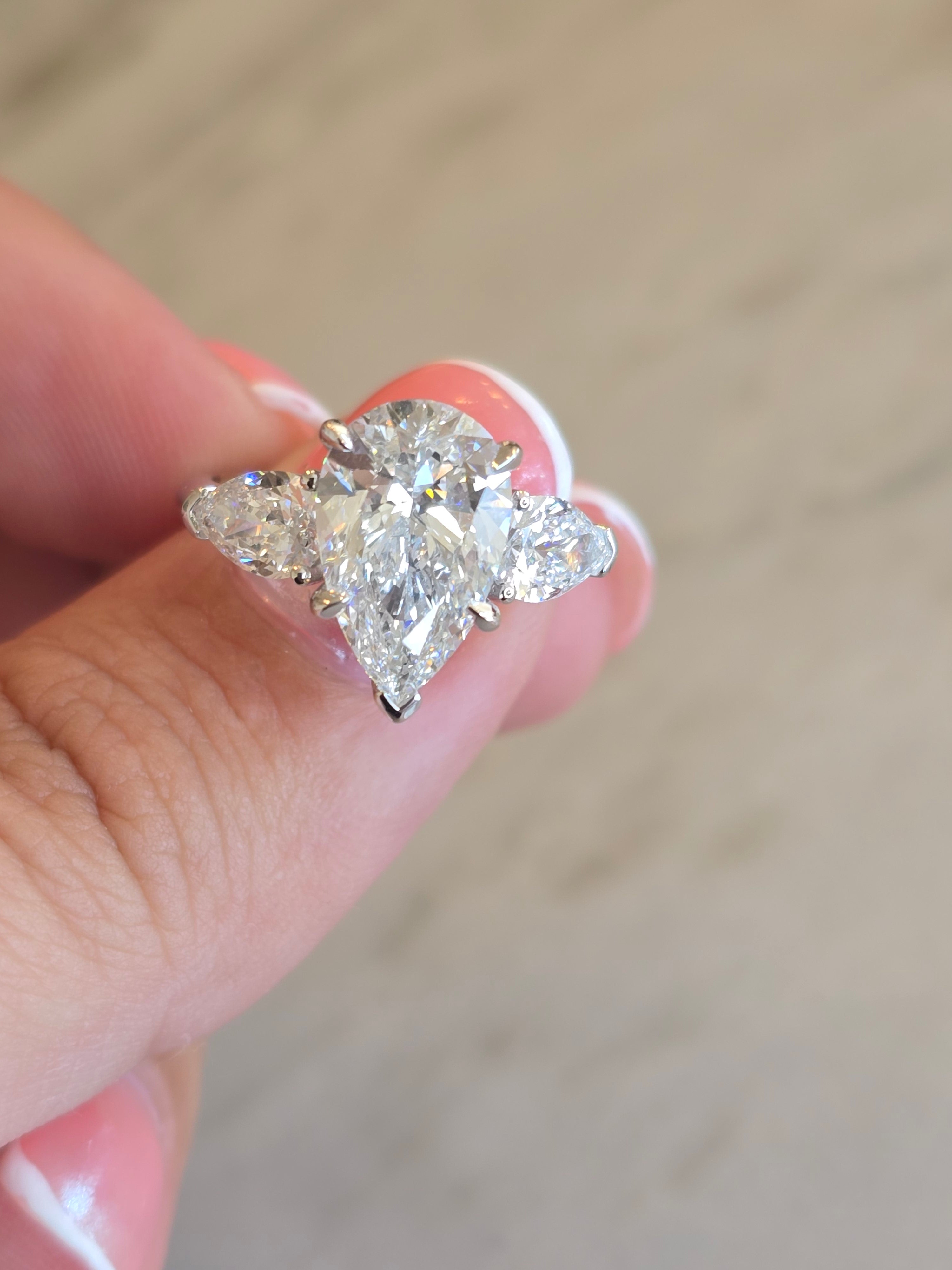 Pear Engagement Ring – Caitlin's Custom Fine Jewelry